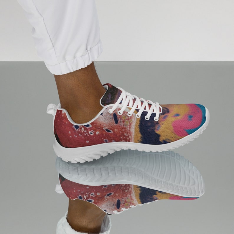 Mrose Art Original Abstract Art Inspired Men’s Athletic Shoes - Etsy