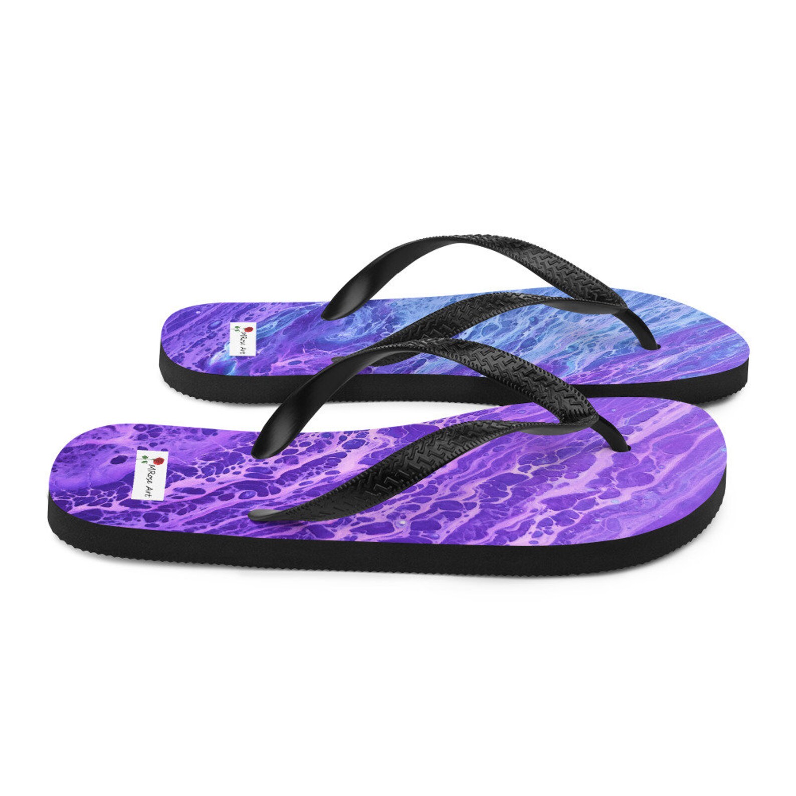 Mrose Art Original Abstract Art Inspired Flip-flops - Etsy