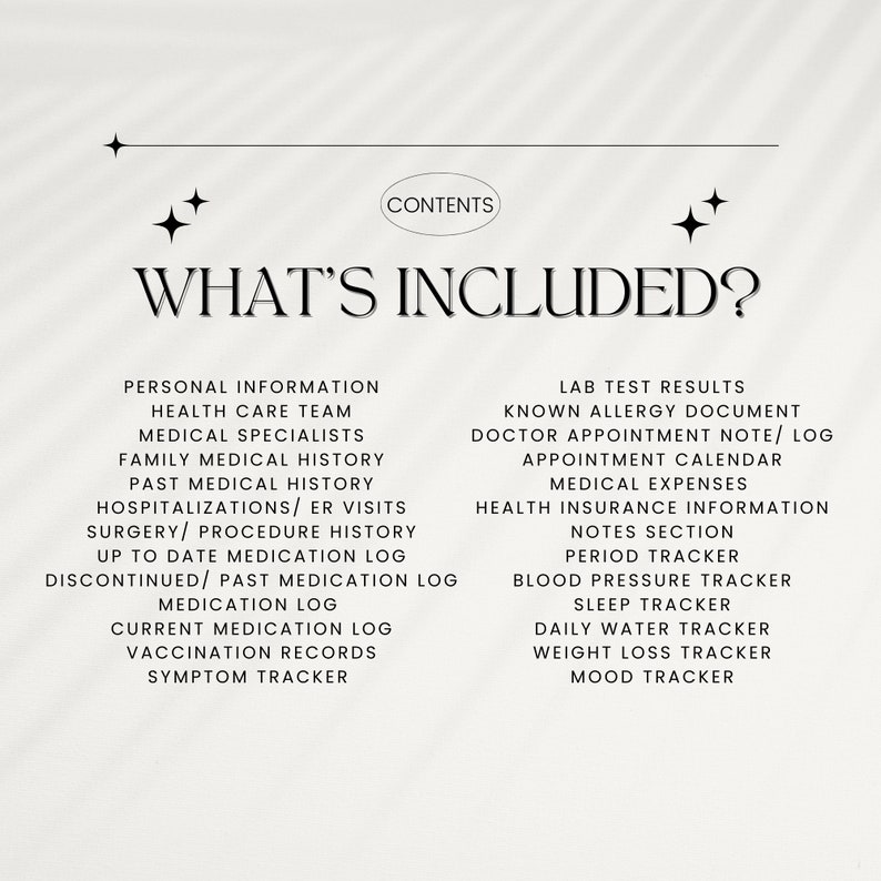 Medical Health Planner| Medical Binder| Wellness Organizer| Health ...