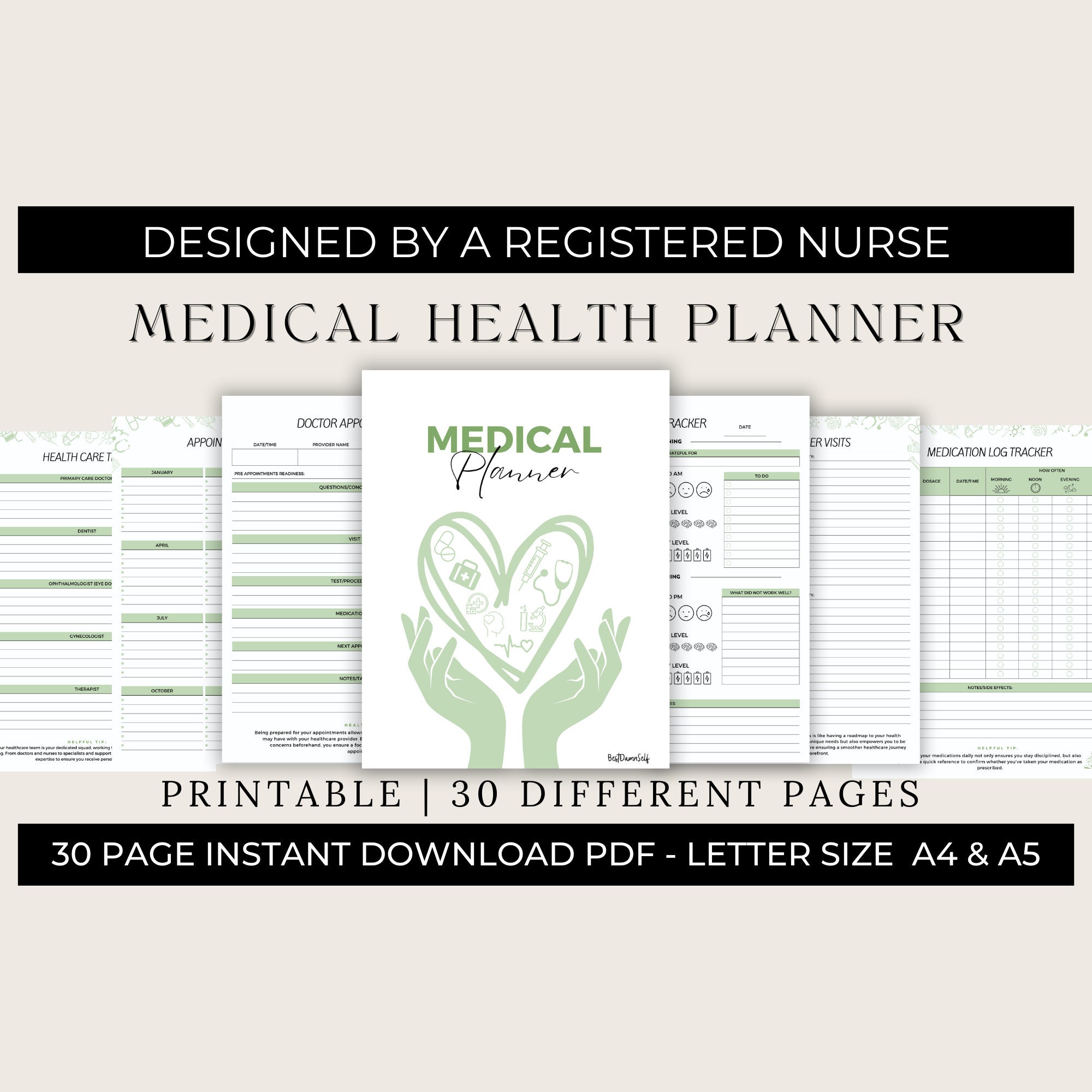 Medical Health Planner| Medical Binder| Wellness Organizer| Health ...