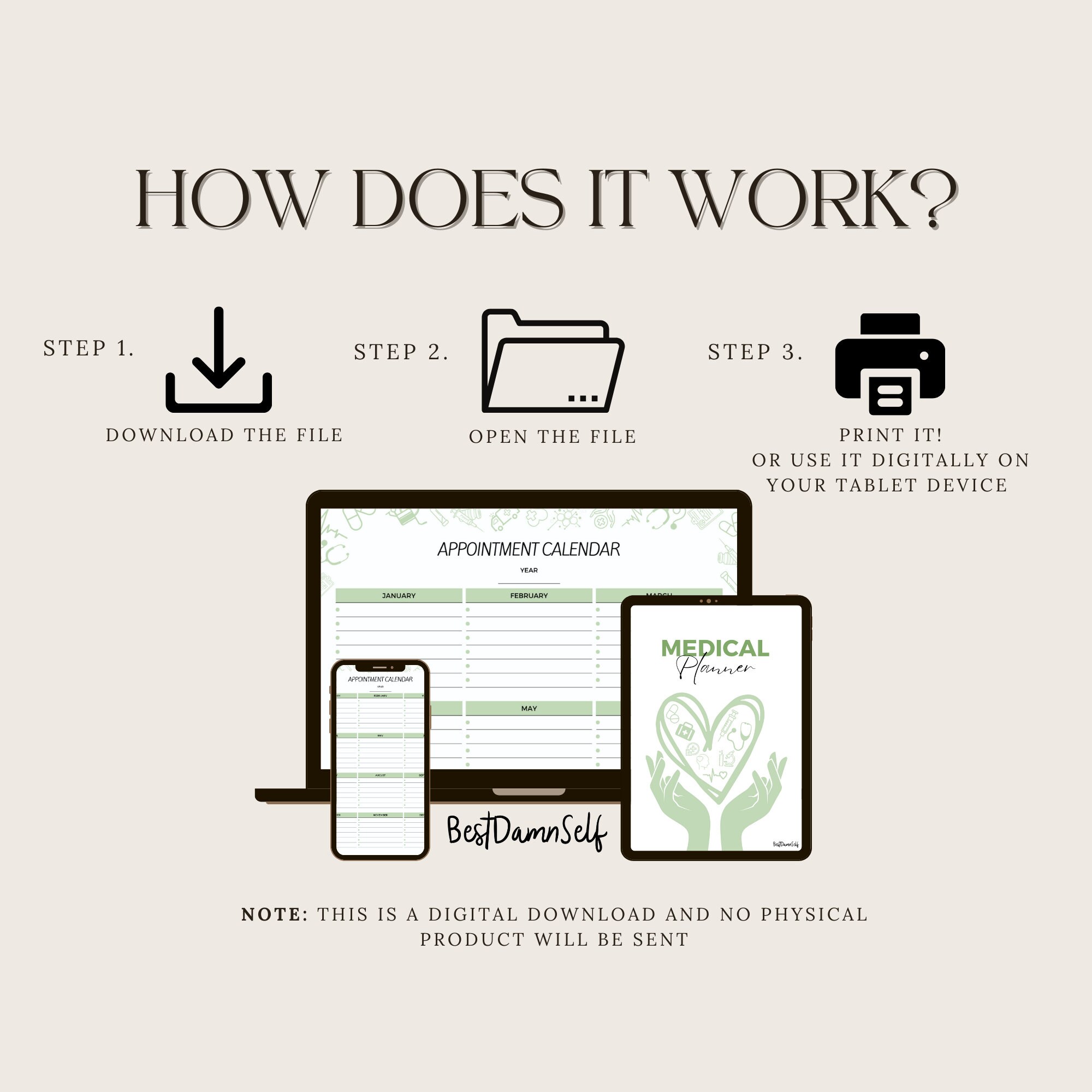 Medical Health Planner| Medical Binder| Wellness Organizer| Health ...