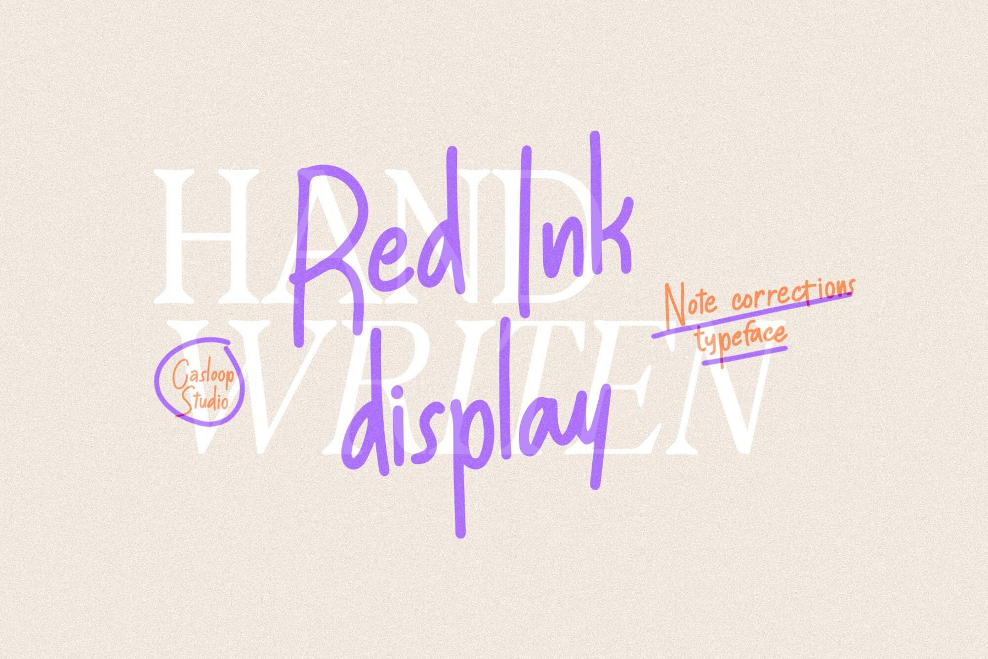Red Ink Display Handwriting Modern Font Minimalist Script Font for ...