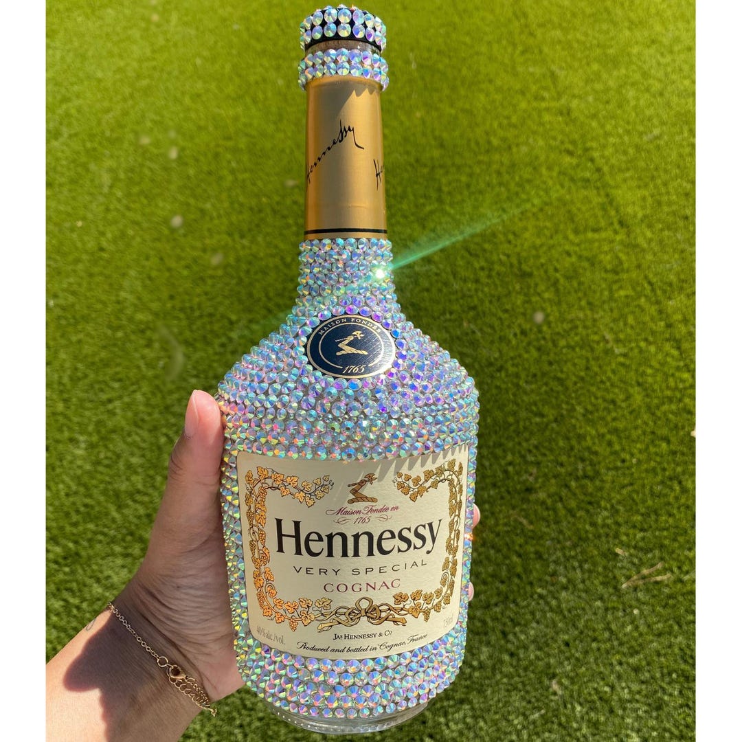 Bedazzled Rhinestone Bling HENNESSY Bottle Decanter 750 Ml | Birthday ...