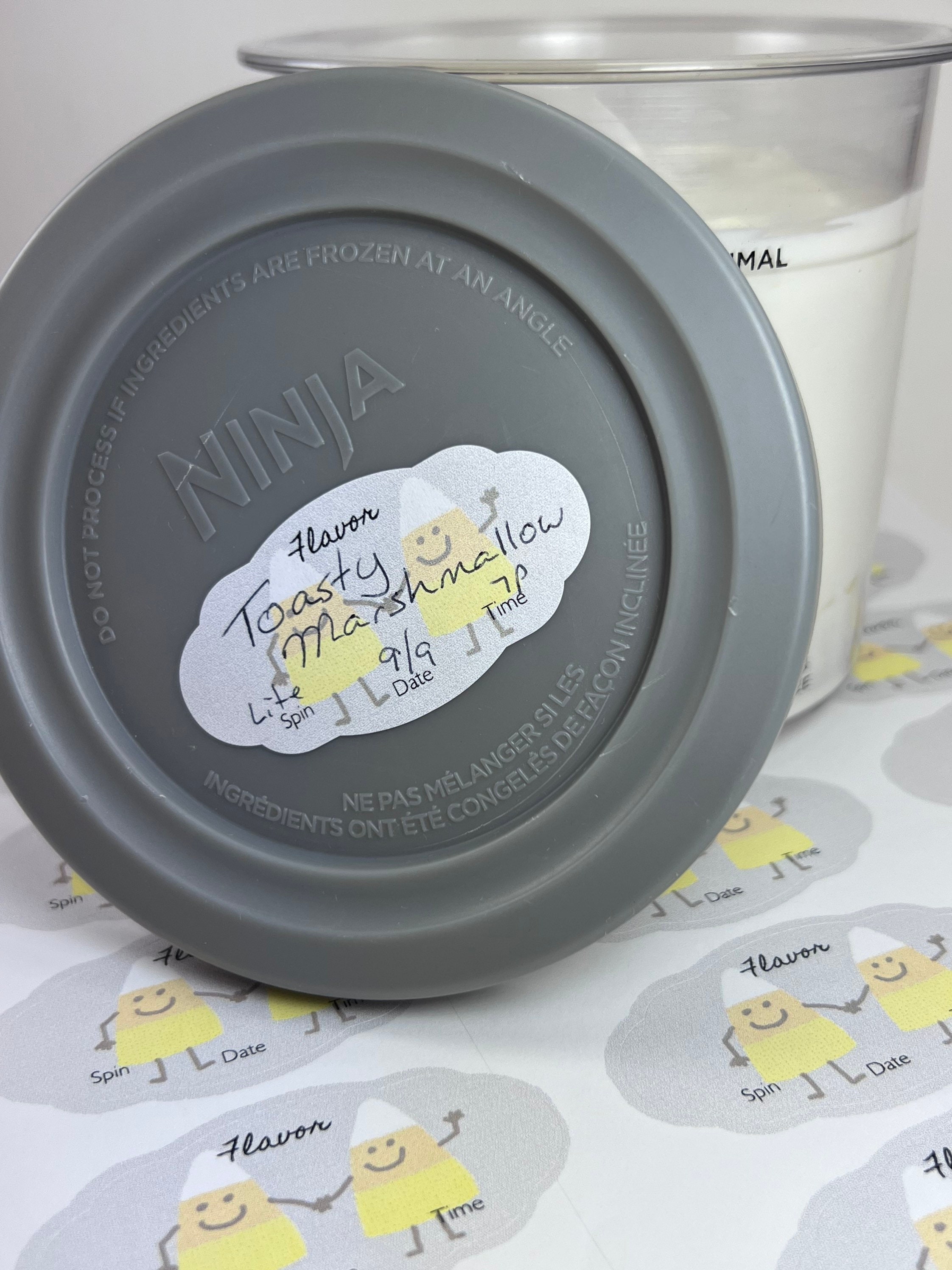 Removable Label Stickers for Ninja Creami Pint, Food Labels, Food ...