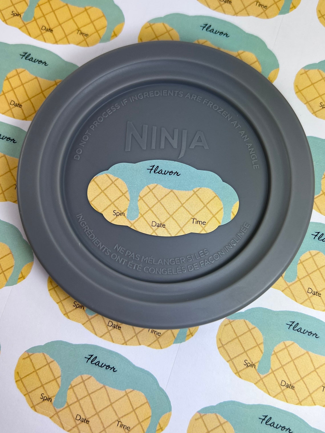 Removable Label Stickers for Ninja Creami Ice Cream Pint, Food Labels ...