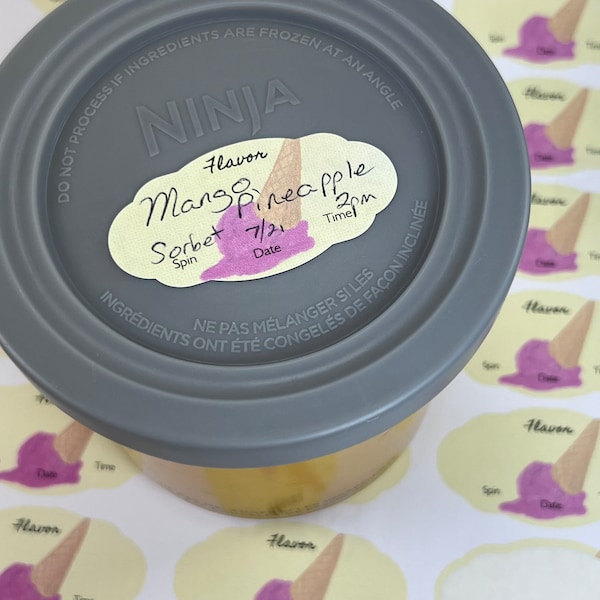 Ice Cream Label - Etsy