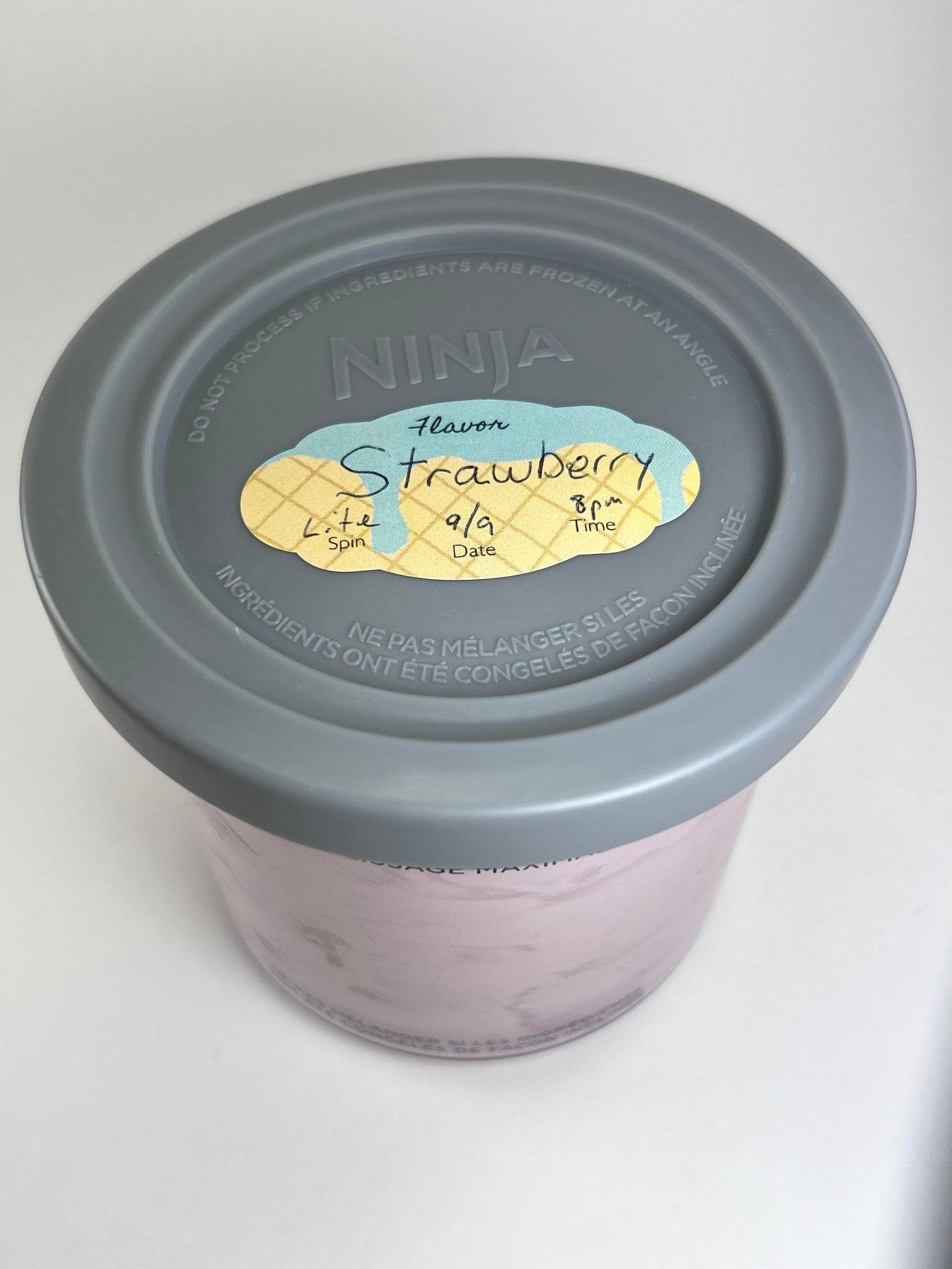 Removable Label Stickers for Ninja Creami Ice Cream Pint, Food Labels ...
