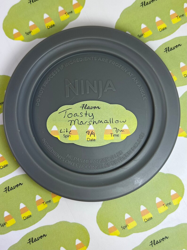 Removable Label Stickers for Ninja Creami Pint, Food Labels, Food ...