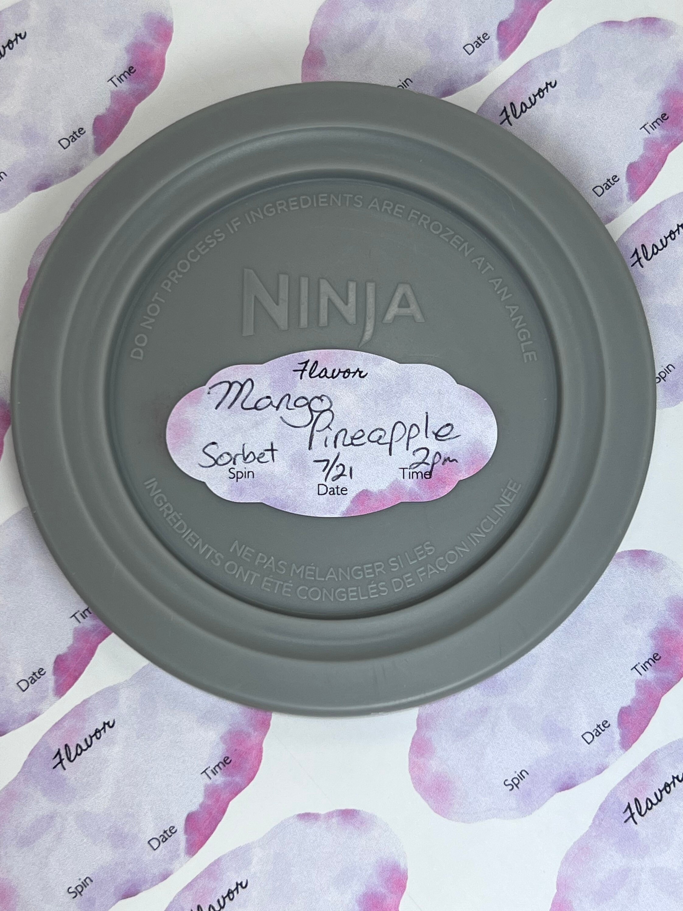 Removable Label Stickers for Ninja Creami Pint, Food Labels, Food ...