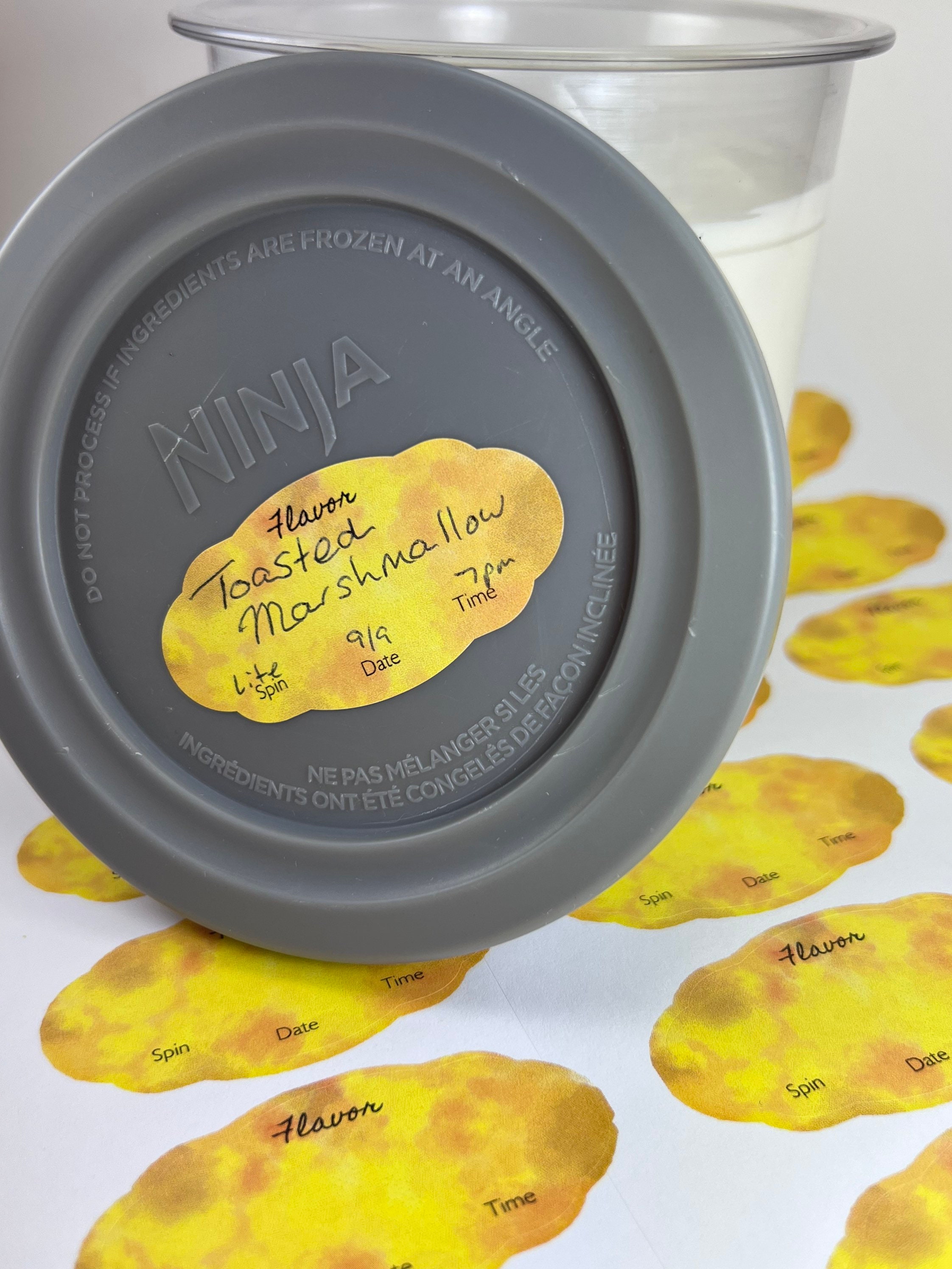 Removable Label Stickers for Ninja Creami Pint, Food Labels, Food ...
