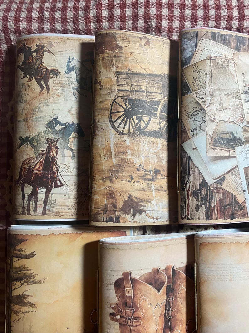 Signatures for Junk Journals Western Style You Will Receive Two ...