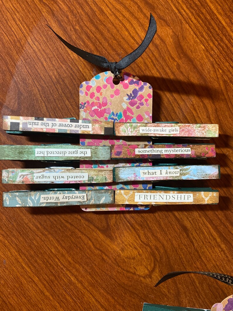 Decorated Clothes Pins Good for Crafting Junk Journaling - Etsy