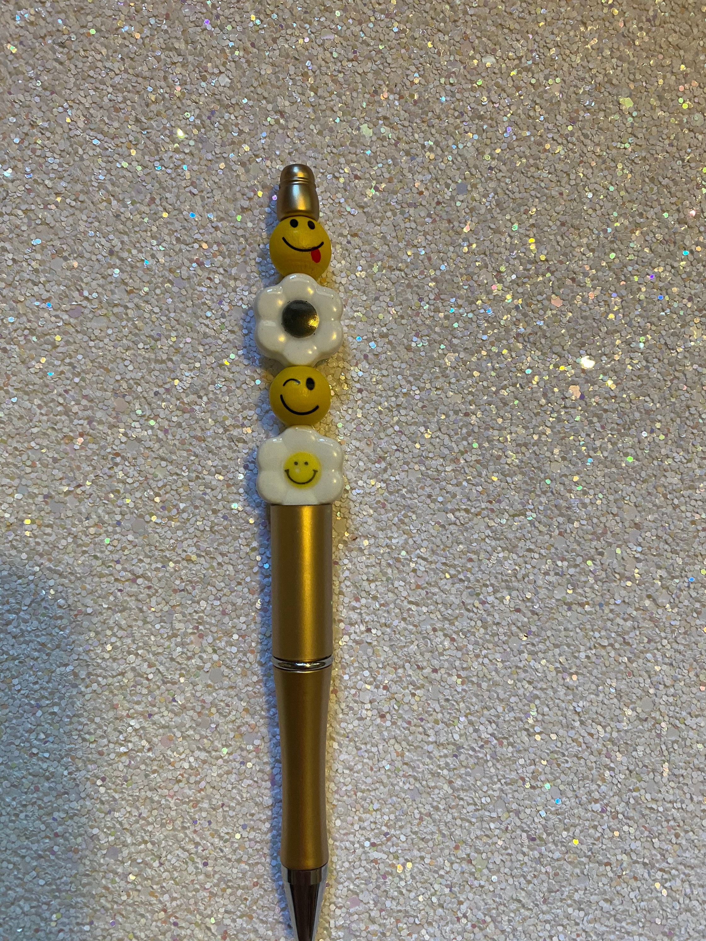 Smiley Face Beaded Ink Pens - Etsy