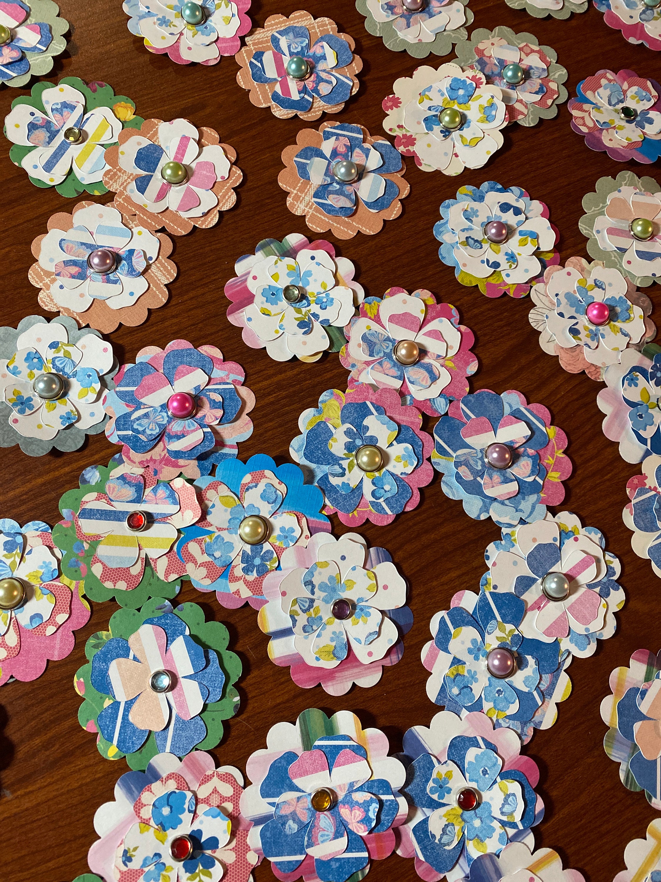 Junk Journal Flowers - Etsy