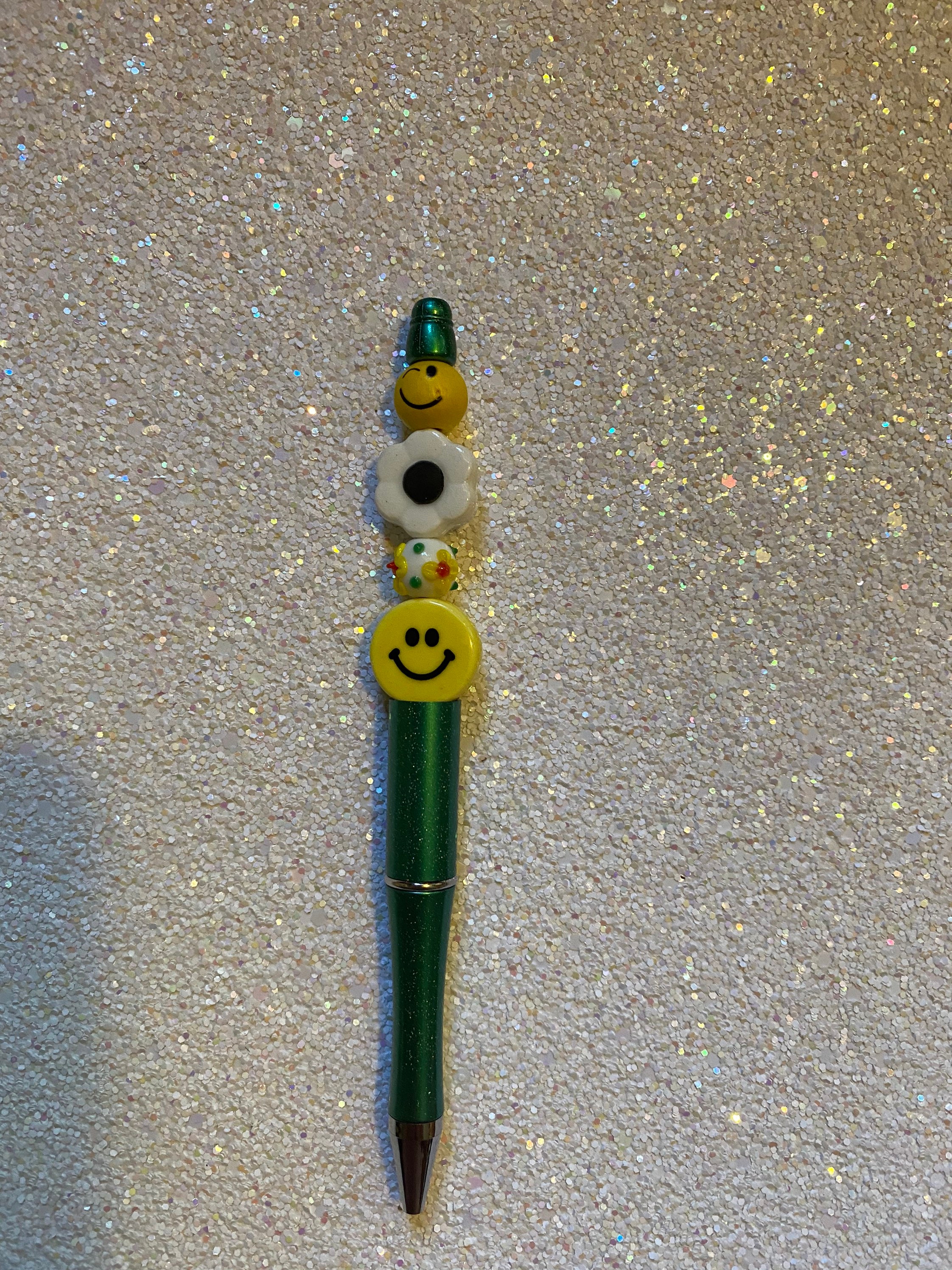 Smiley Face Beaded Ink Pens - Etsy