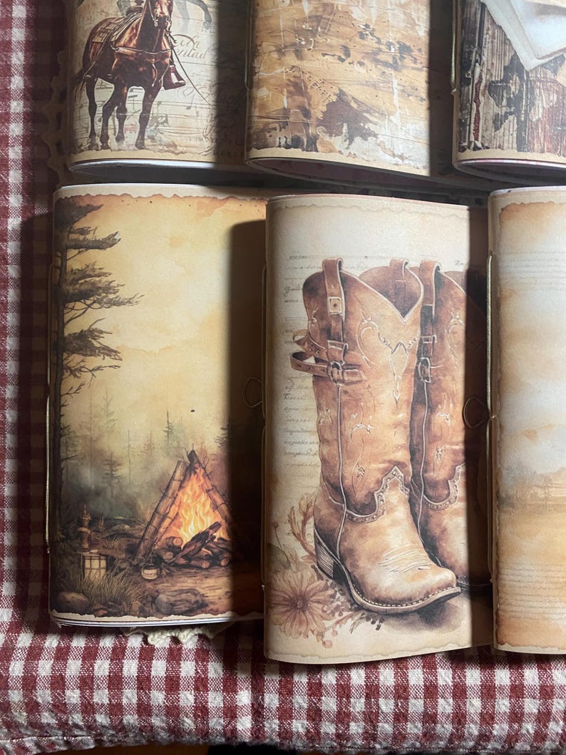 Signatures for Junk Journals Western Style You Will Receive Two ...