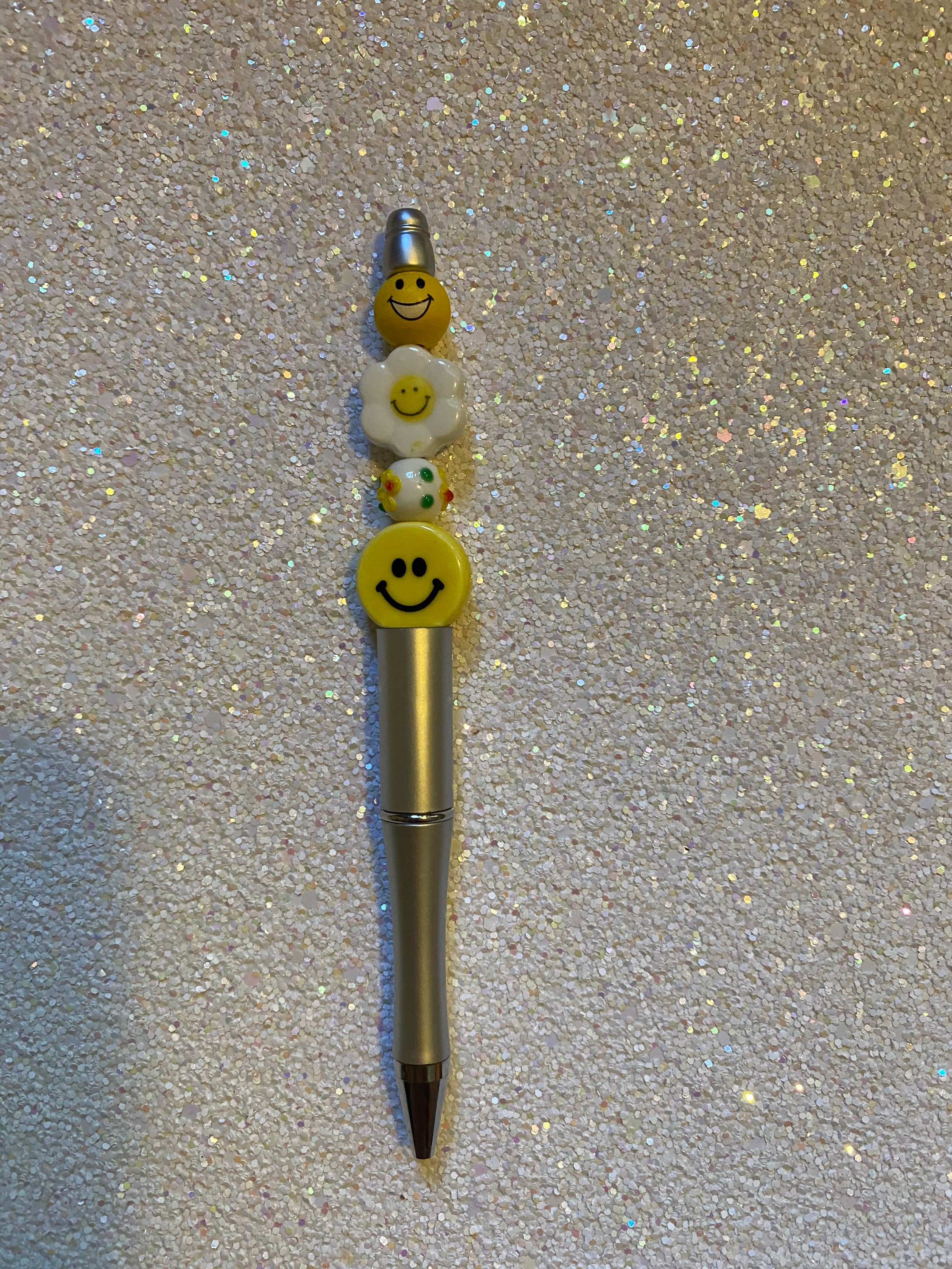 Smiley Face Beaded Ink Pens - Etsy