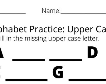 Alphabet Tracing Practice! Practice Tracing the Alphabet Using Both ...