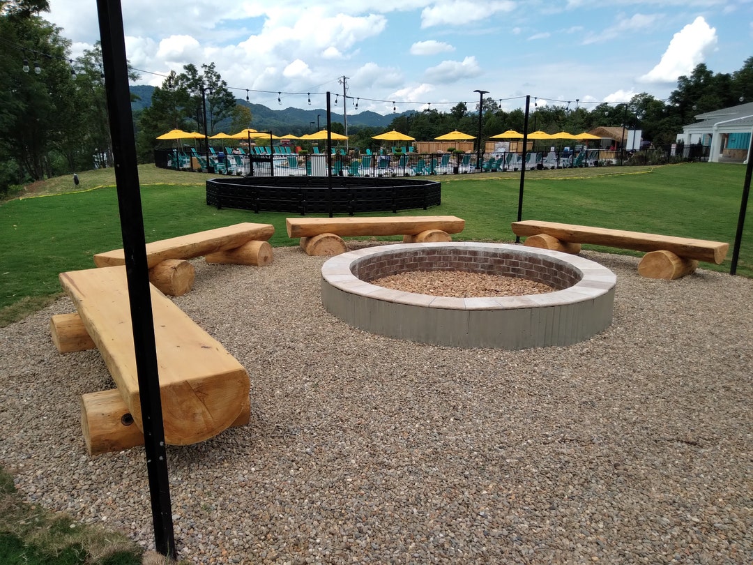 Live Edge Log Bench - Etsy