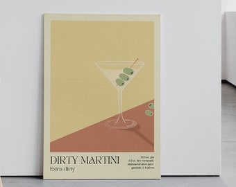 Dirty Cocktail Poster - Etsy