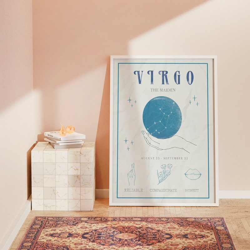 Virgo Poster - Etsy