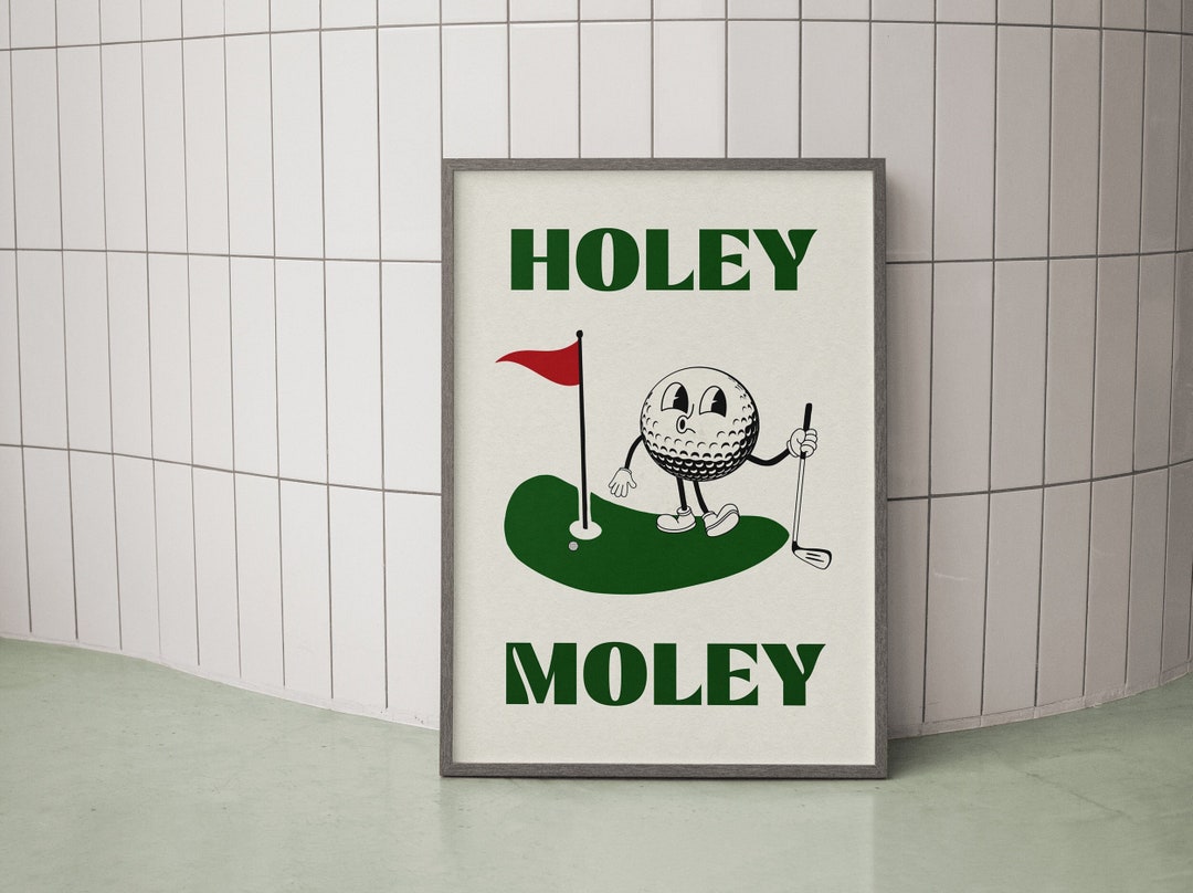 Retro Golf Cartoon Poster, 70s Cartoon Poster, Golf Cartoon Print - Etsy