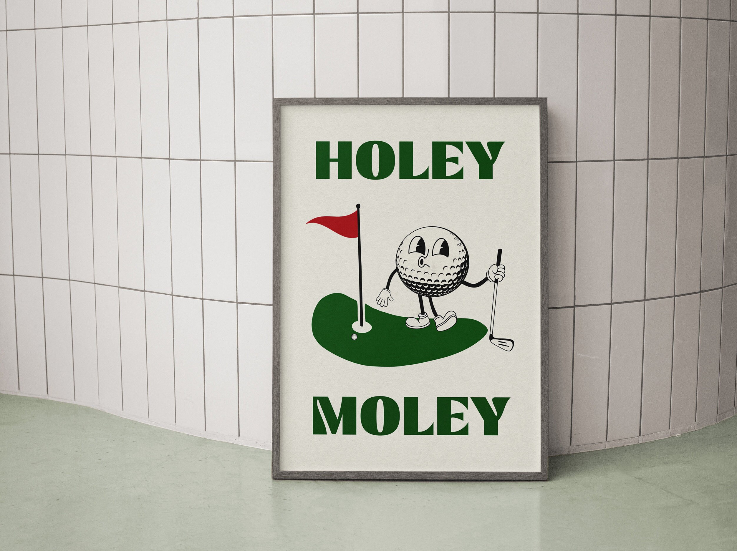 Retro Golf Cartoon Poster, 70s Cartoon Poster, Golf Cartoon Print - Etsy