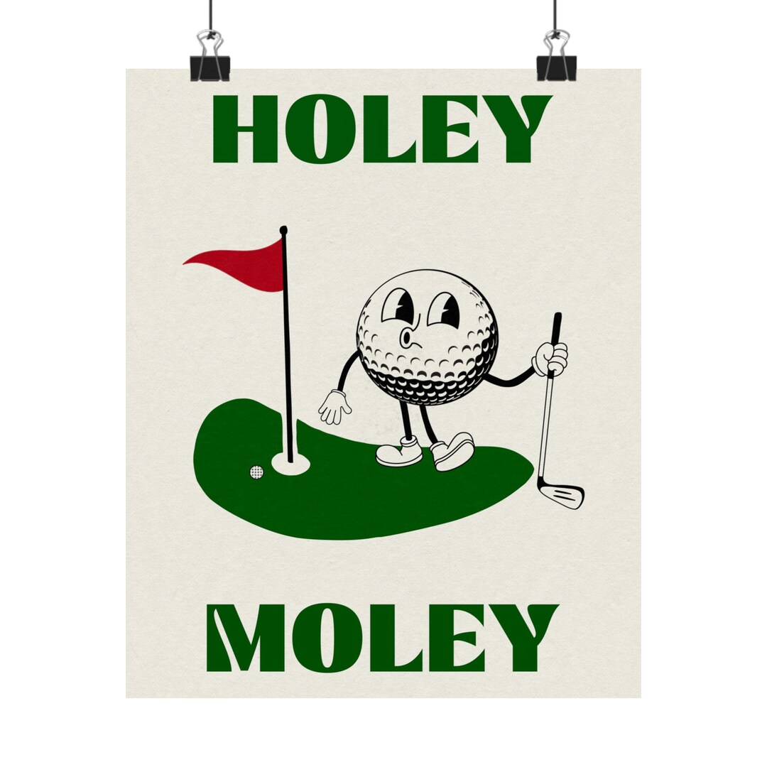 Retro Golf Cartoon Poster, 70s Cartoon Poster, Golf Cartoon Print - Etsy