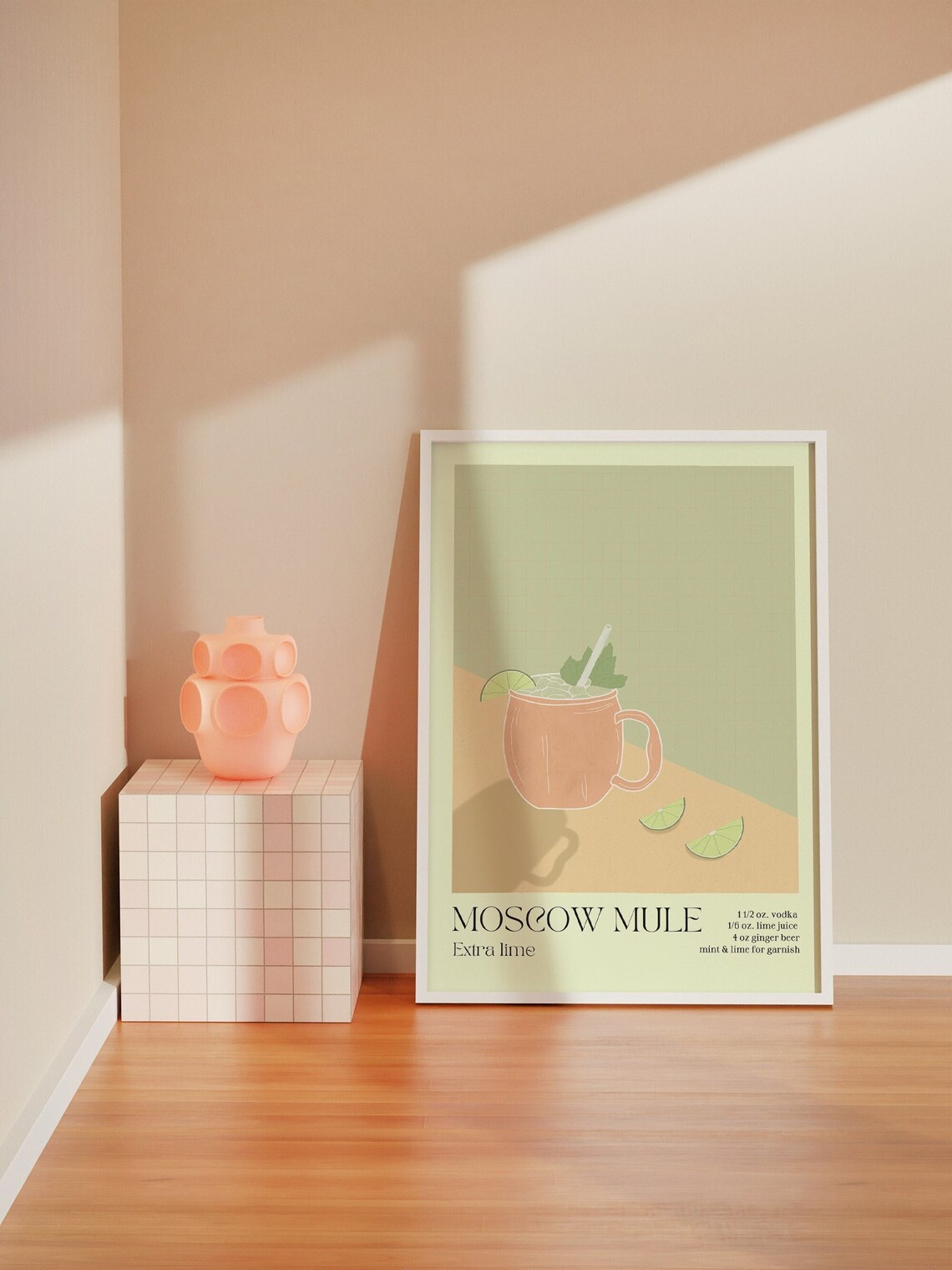 Moscow Mule Poster, Cocktail Poster, Cocktail Recipe Poster, Moscow ...