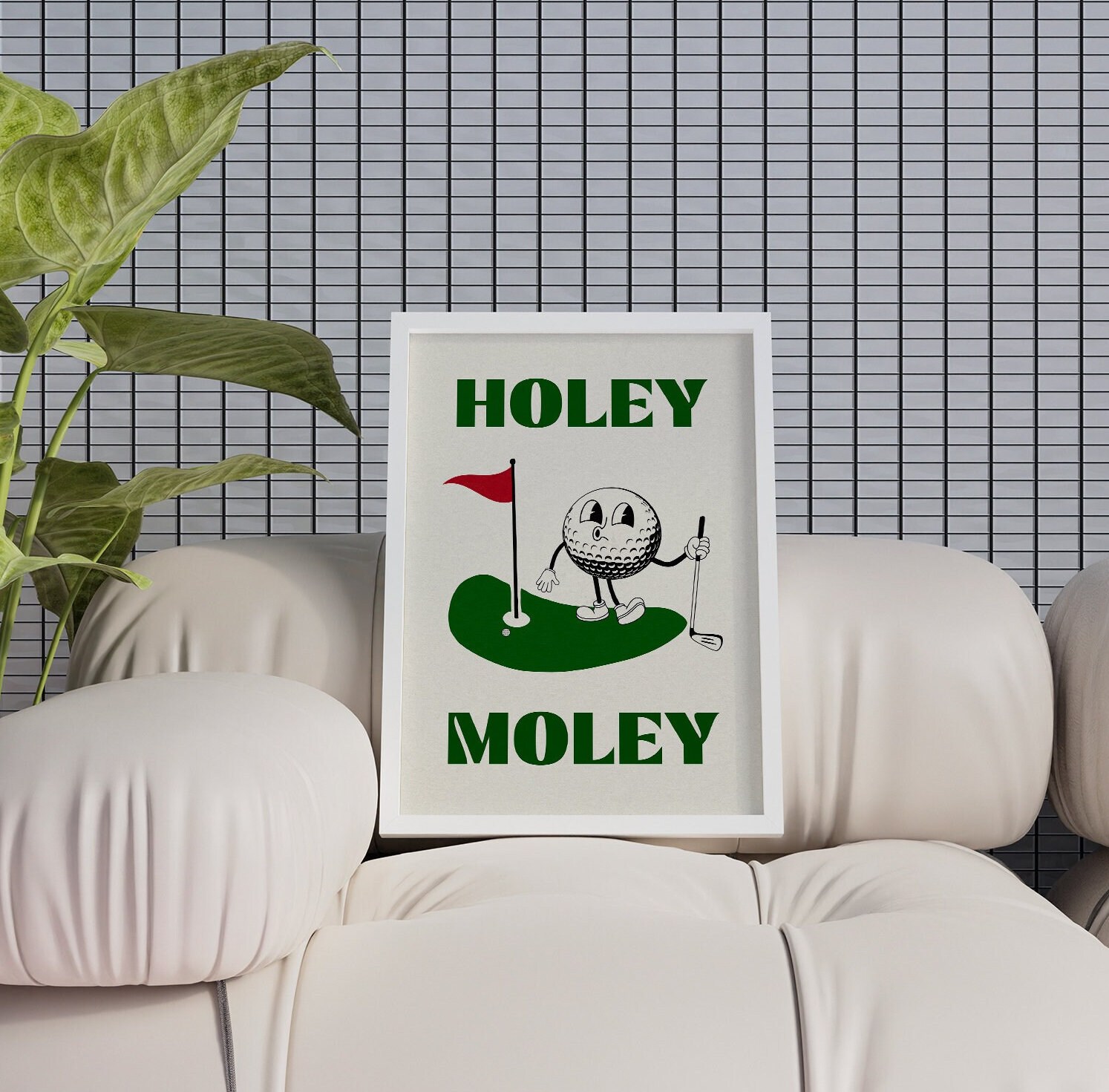 Retro Golf Cartoon Poster, 70s Cartoon Poster, Golf Cartoon Print - Etsy