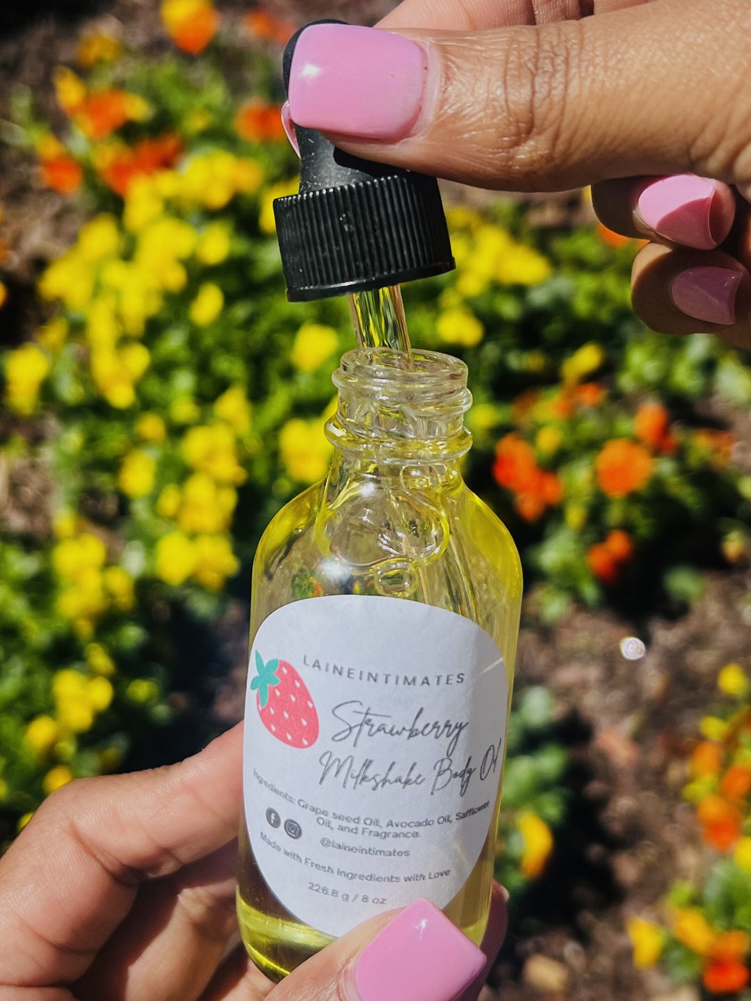 Strawberry Milkshake Body Oil - Etsy