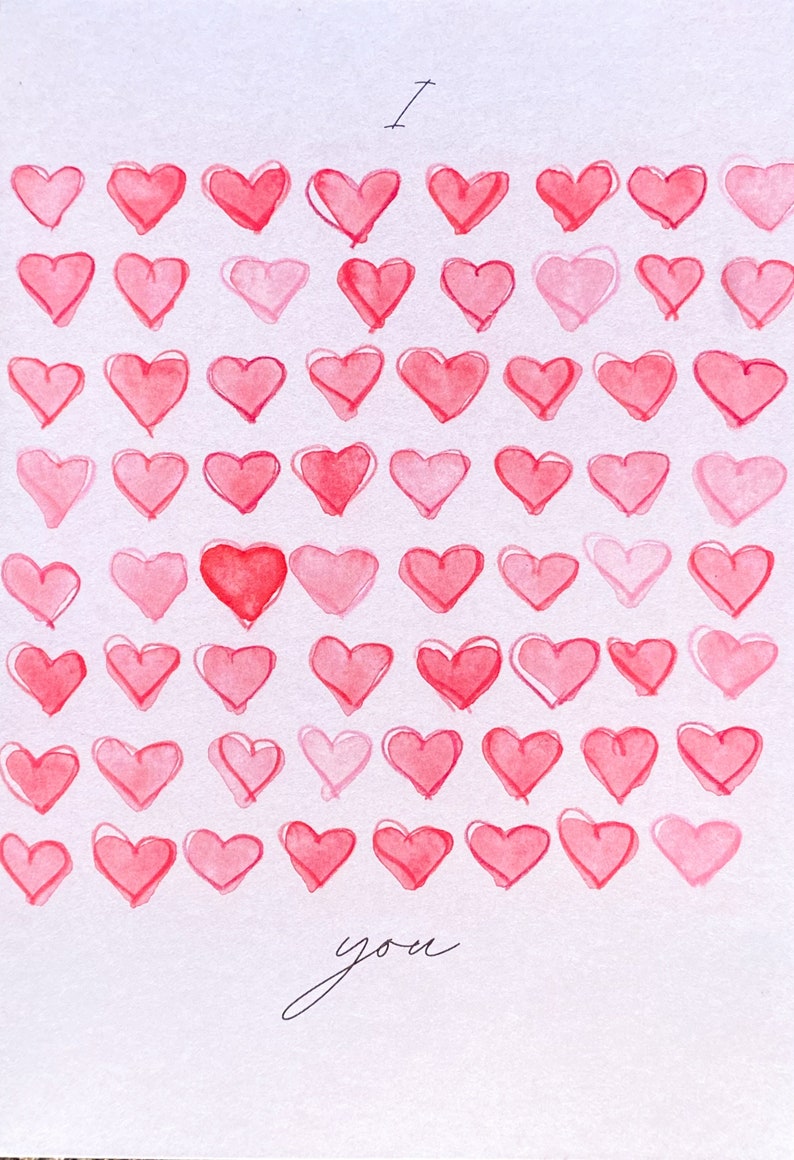 I Heart You Card - Etsy
