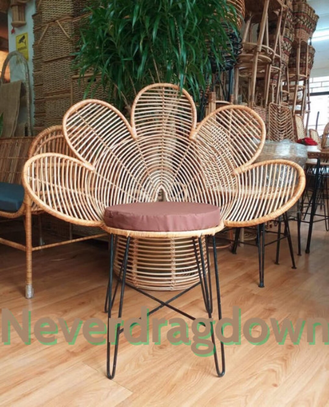 Handmade Micaela Steel Rattan Chair 12 - Etsy