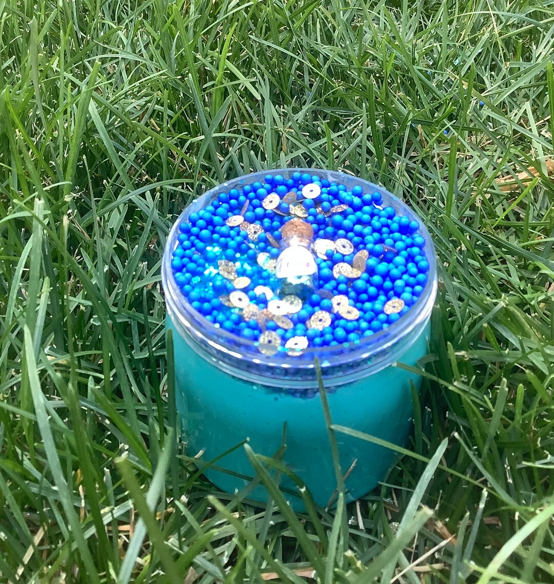 Glossy Blue Limited Edition Pixie Dust Slime - Etsy