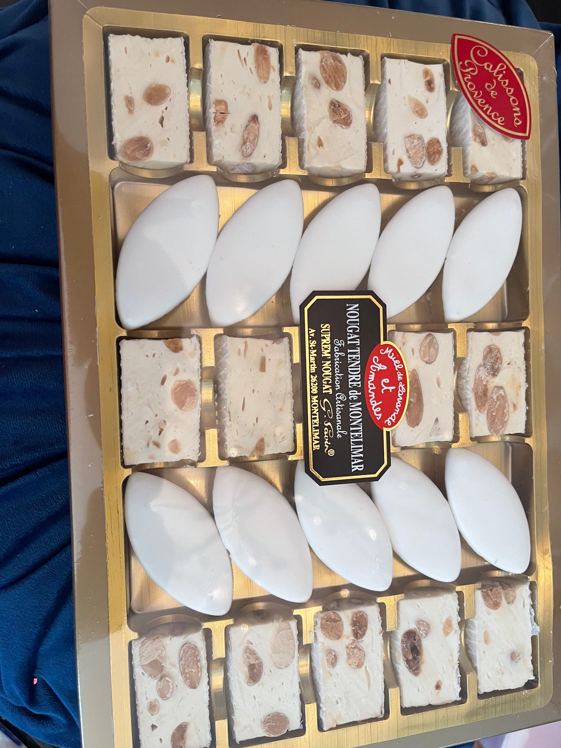 Marche De Provence Calissons Et Nougat Gift Box - Provence Tea Towel ...