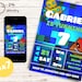 Geometry Dash Birthday Invitation / Video Game Invitation / GD ...