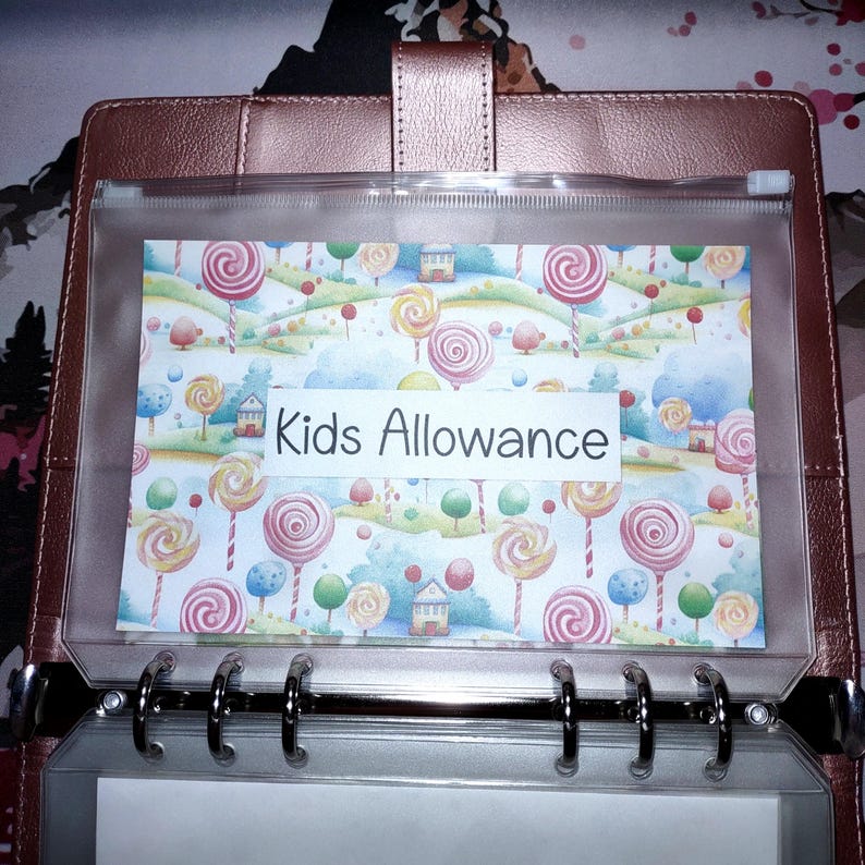 A5 | Candyland | Budget Binder Envelope Inserts | Editable and Blank ...