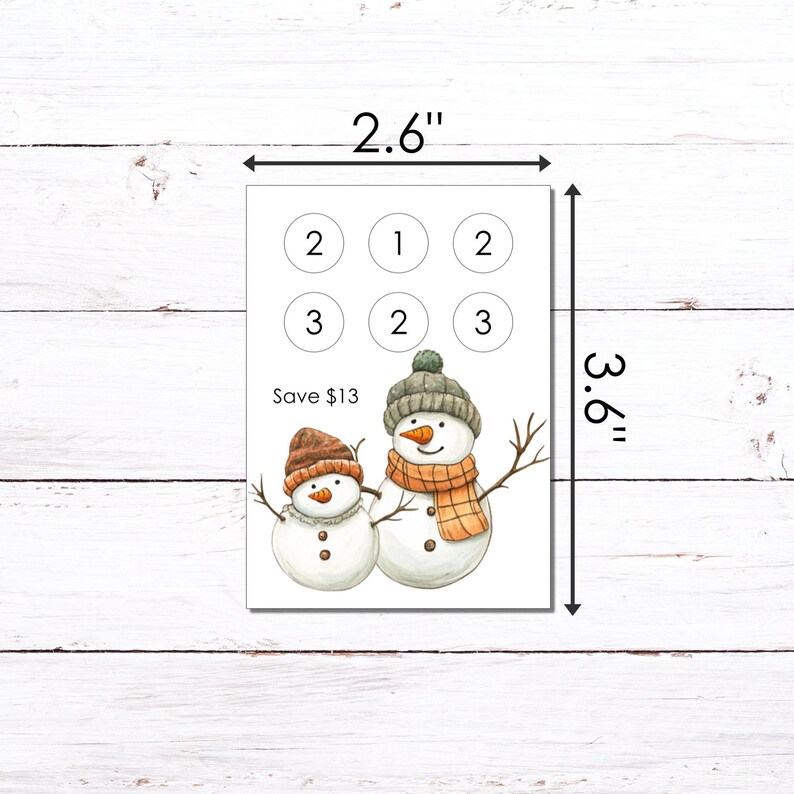 Snowmen Tiny Savings Challenge Tracker | Low Income Printable (PDF ...