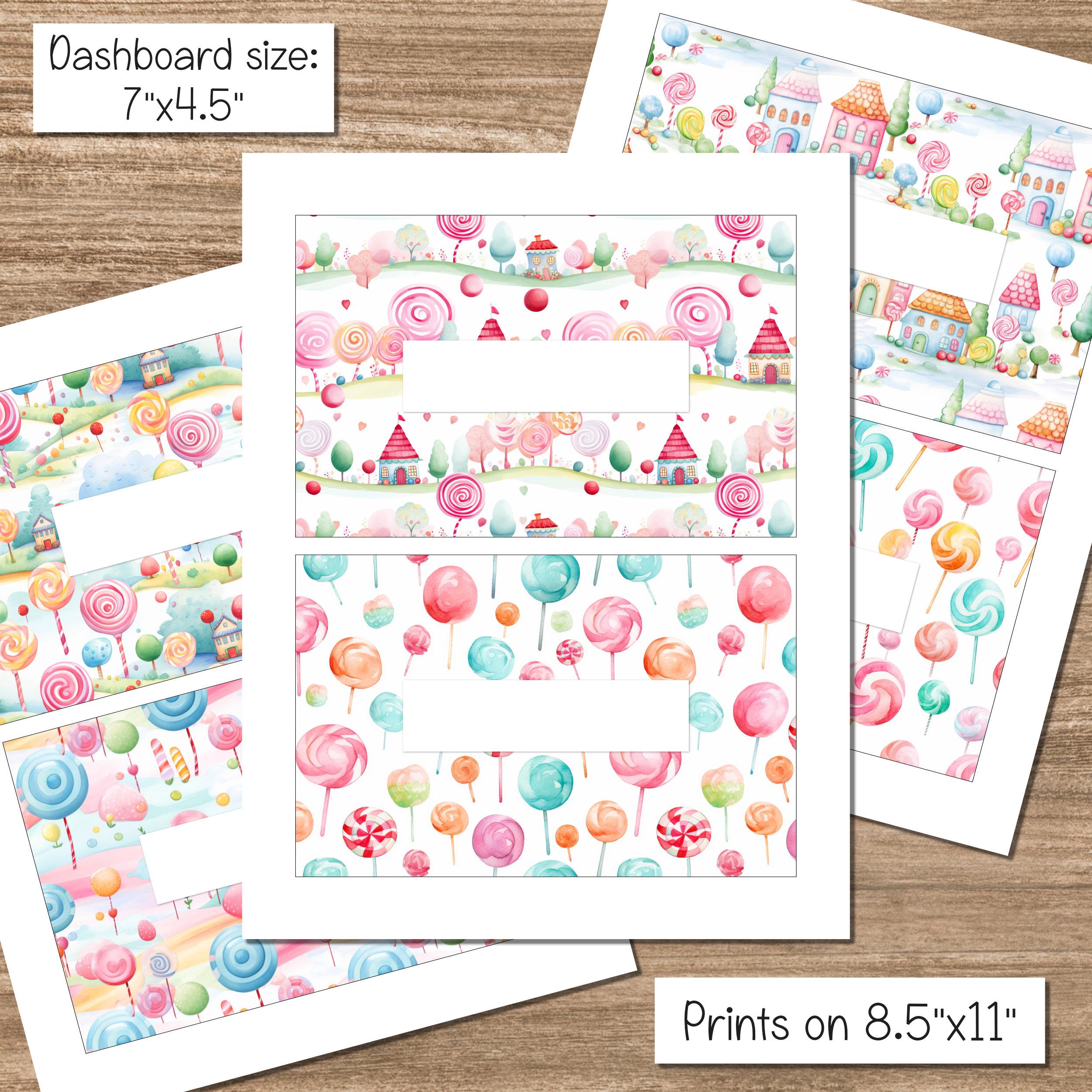 A5 | Candyland | Budget Binder Envelope Inserts | Editable and Blank ...