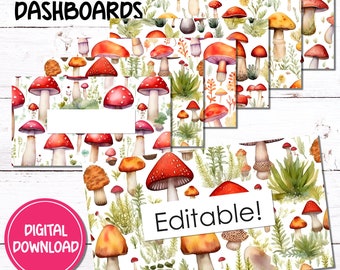 A6 Printable Dashboards Budget Binder Envelope Inserts Floral 8 ...