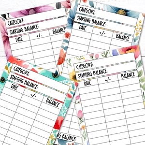 Printable Cash Envelope Insert Budgeting Tracker A6 Budget Tracker ...