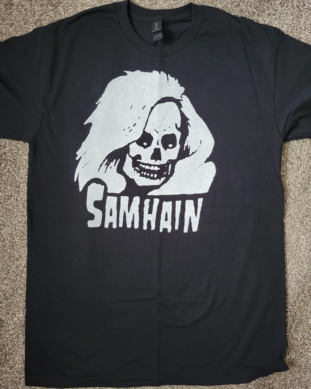 Samhain Tshirt Hand Screenprinted on Black. Punk the Misfits Danzig - Etsy