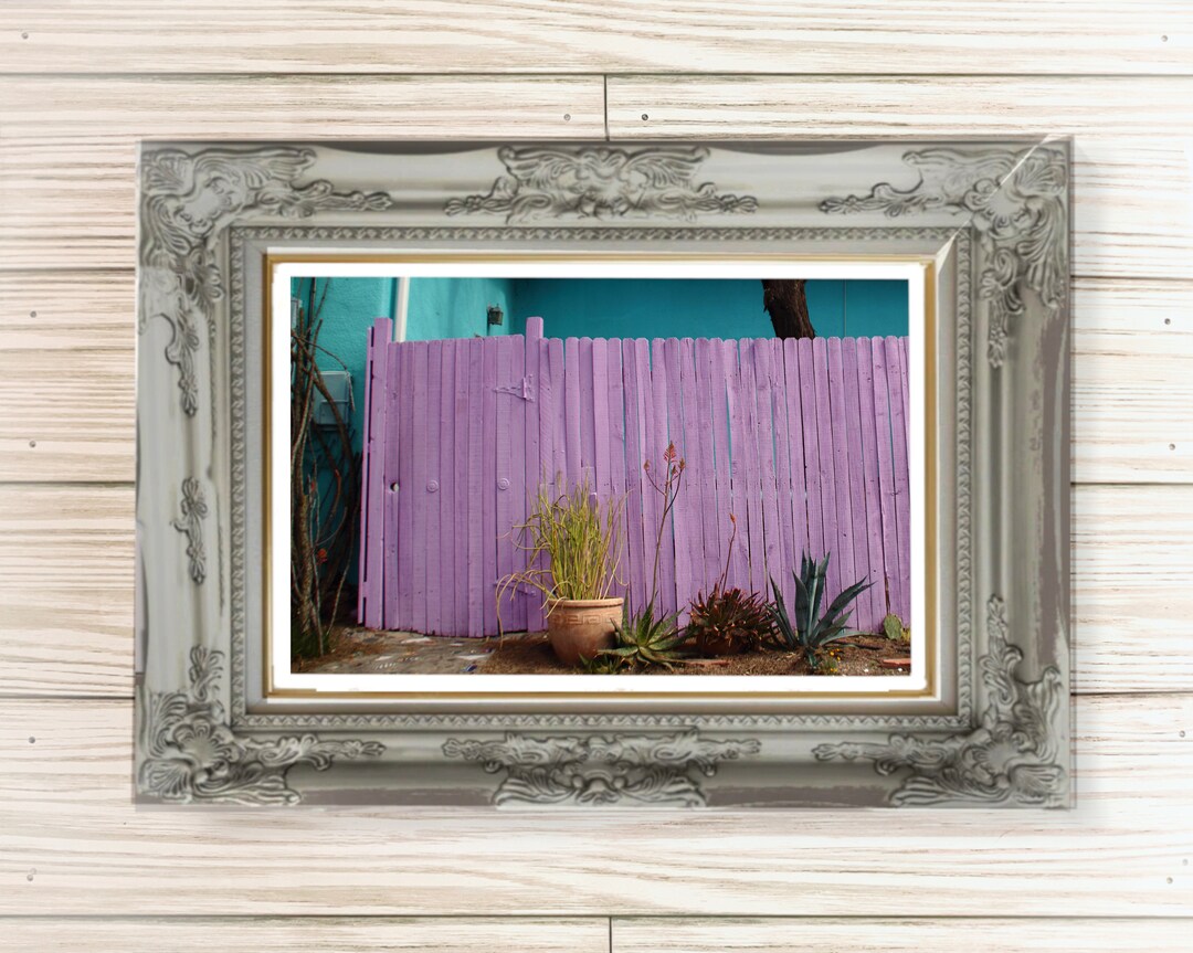 Tucson Purple Fence, Historic Barrio Viejo Arizona Photograph Fine Art ...
