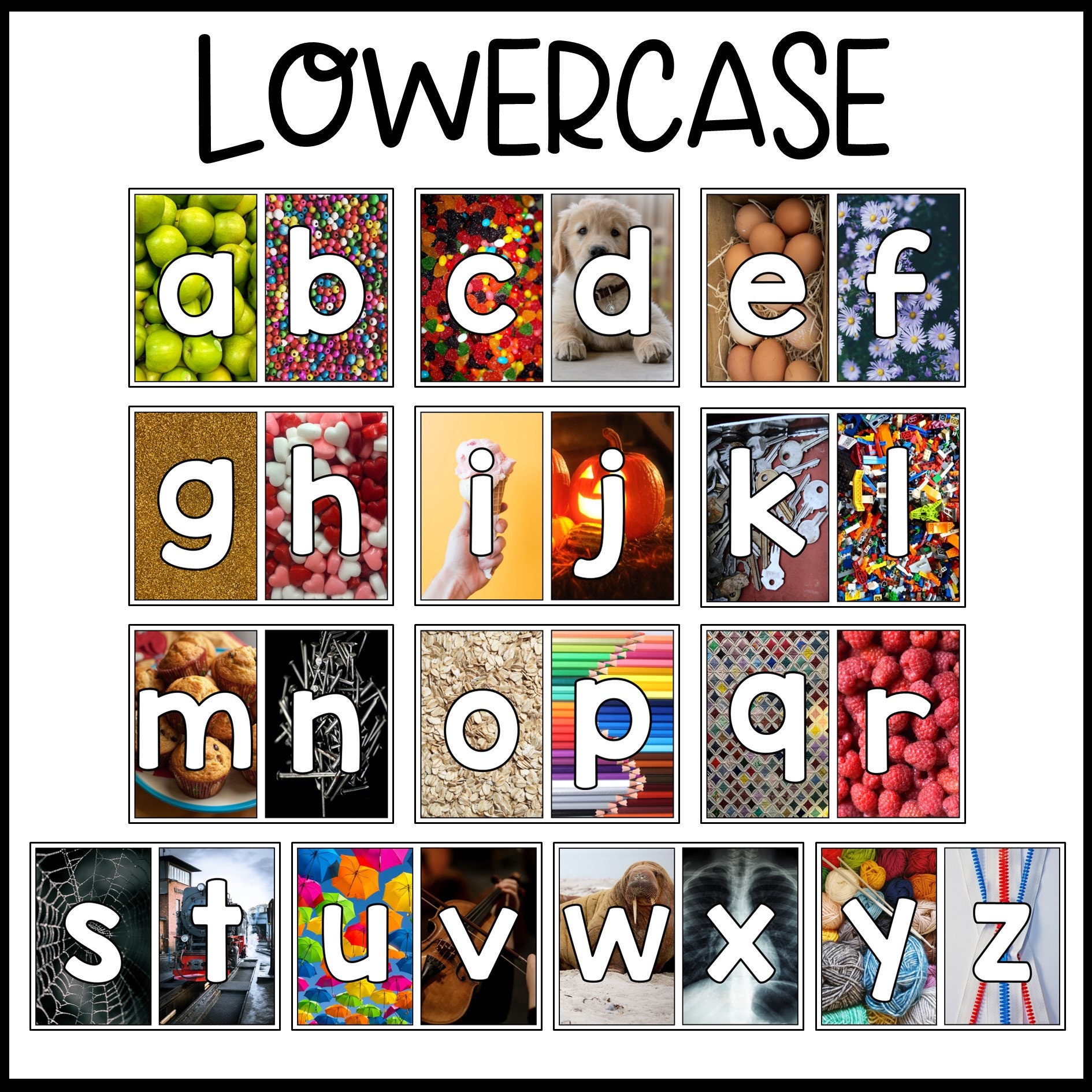 Alphabet Playdough / Playdoh Mats, Alphabet Cards, Uppercase ...