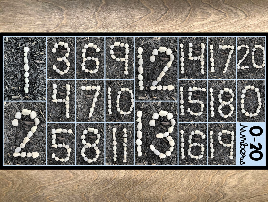 Rock Numbers 0-20, Number Posters, Instant Download, Digital Prints - Etsy