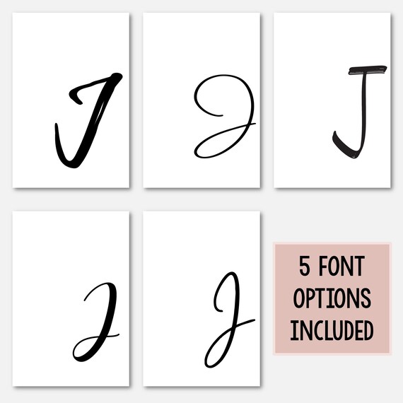 Letter J Fonts