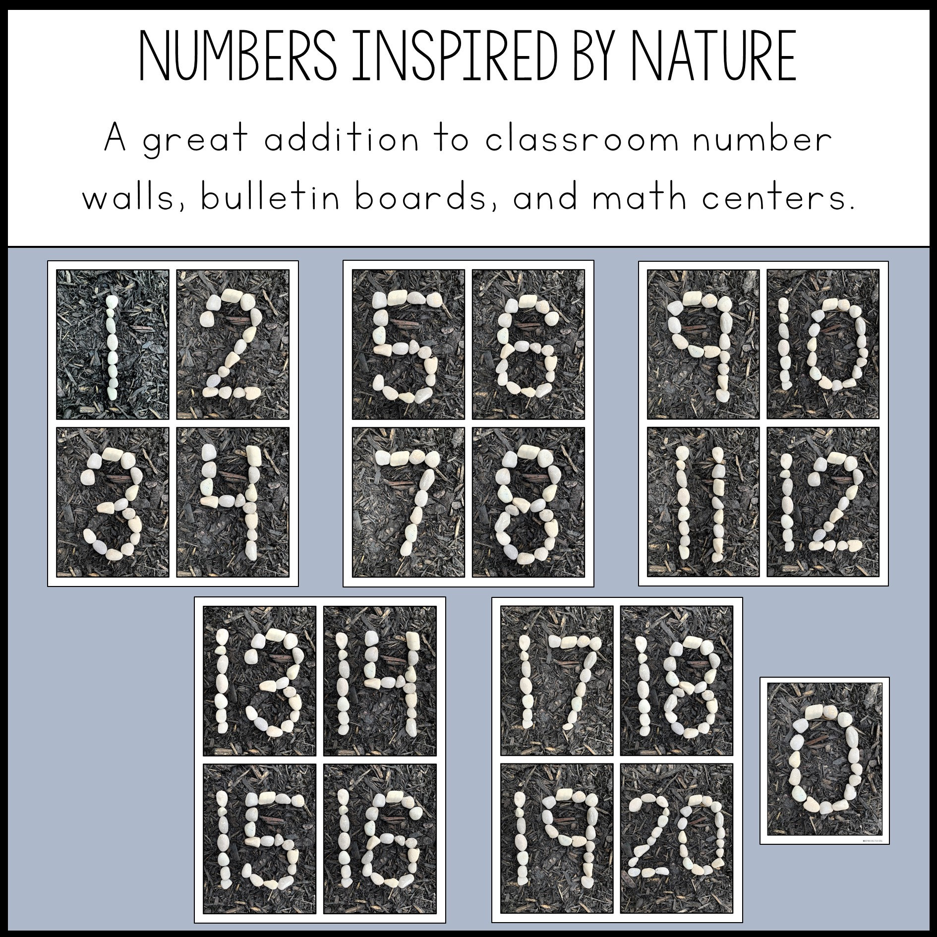 Rock Numbers 0-20, Number Posters, Instant Download, Digital Prints - Etsy