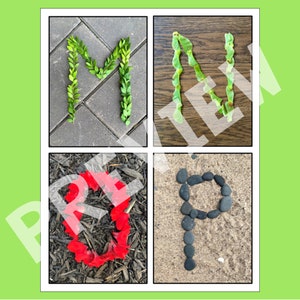 Nature Alphabet Uppercase, Instant Download, Digital Prints - Etsy Canada