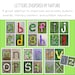 Nature Alphabet Lowercase, Alphabet Posters, Instant Download, Digital ...