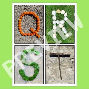 Nature Alphabet Uppercase, Instant Download, Digital Prints - Etsy Canada